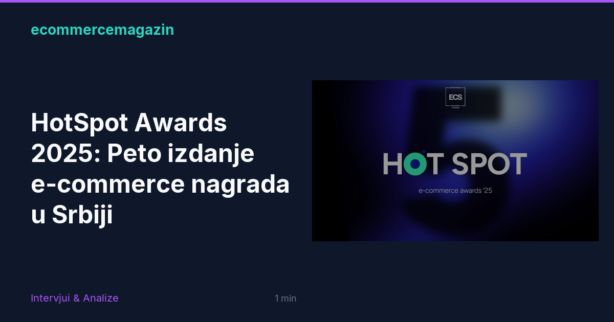HotSpot Awards 2025: Peto izdanje e-commerce nagrada u Srbiji ...